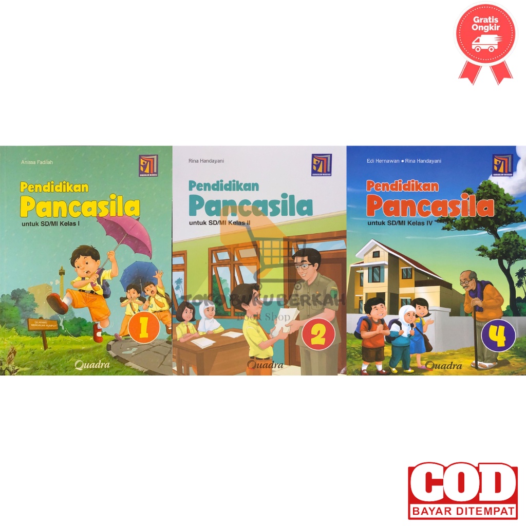 Jual Pendidikan Pancasila Kelas 1 2 3 4 5 6 SD/MI Kurikulum Merdeka Penerbit Quadra | Shopee ...