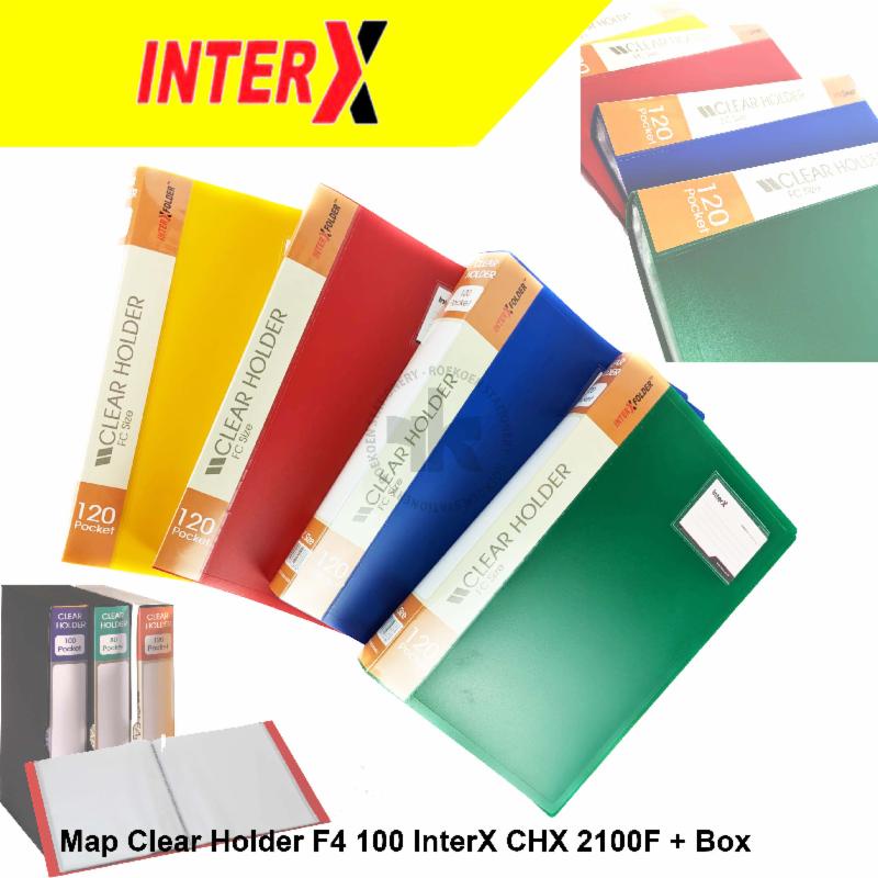 Jual InterX Clear Holder F4 100 Pocket + Box 700 Micron CHX-2100F ...