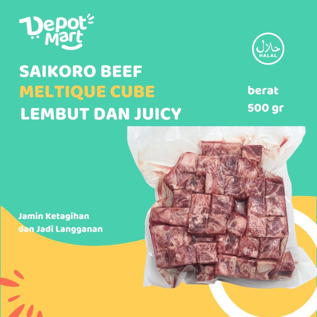 Jual Saikoro Beef Meltique Cubes 500 Gr Saikoro Meltik Daging Sapi ...