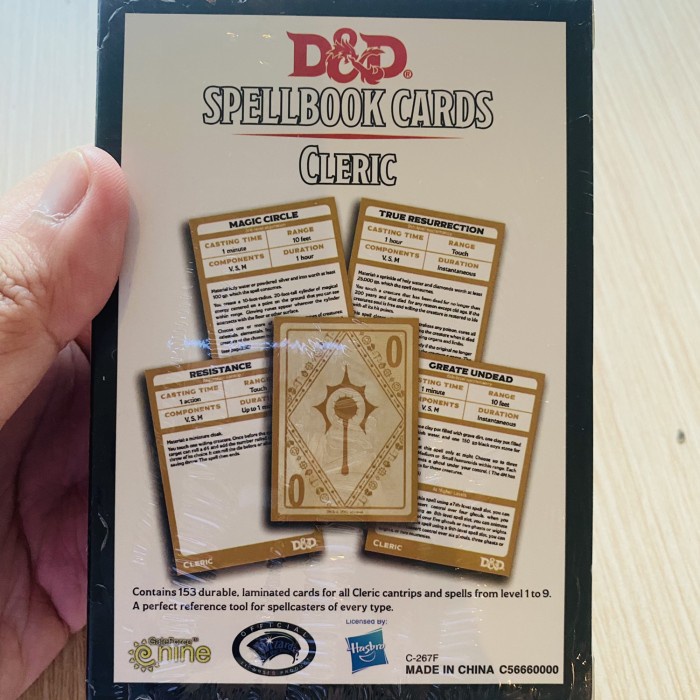 Jual Dungeon & Dragon Spellbook Card Cleric D&D Card Game | Shopee ...