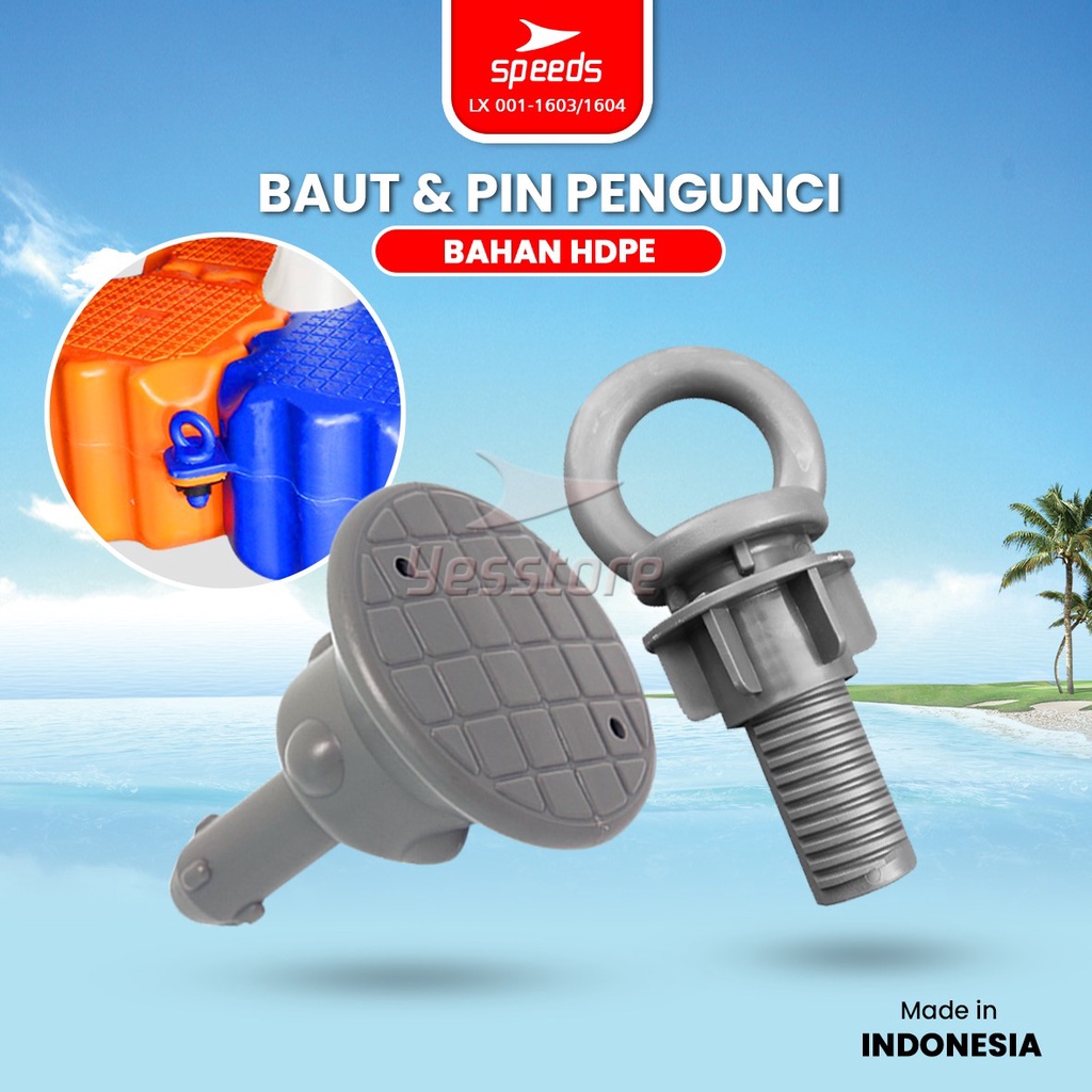 Jual SPEEDS Pin Pengunci Paku Baut Sekrup Bolt Kuat Kubus Apung HDPE ...