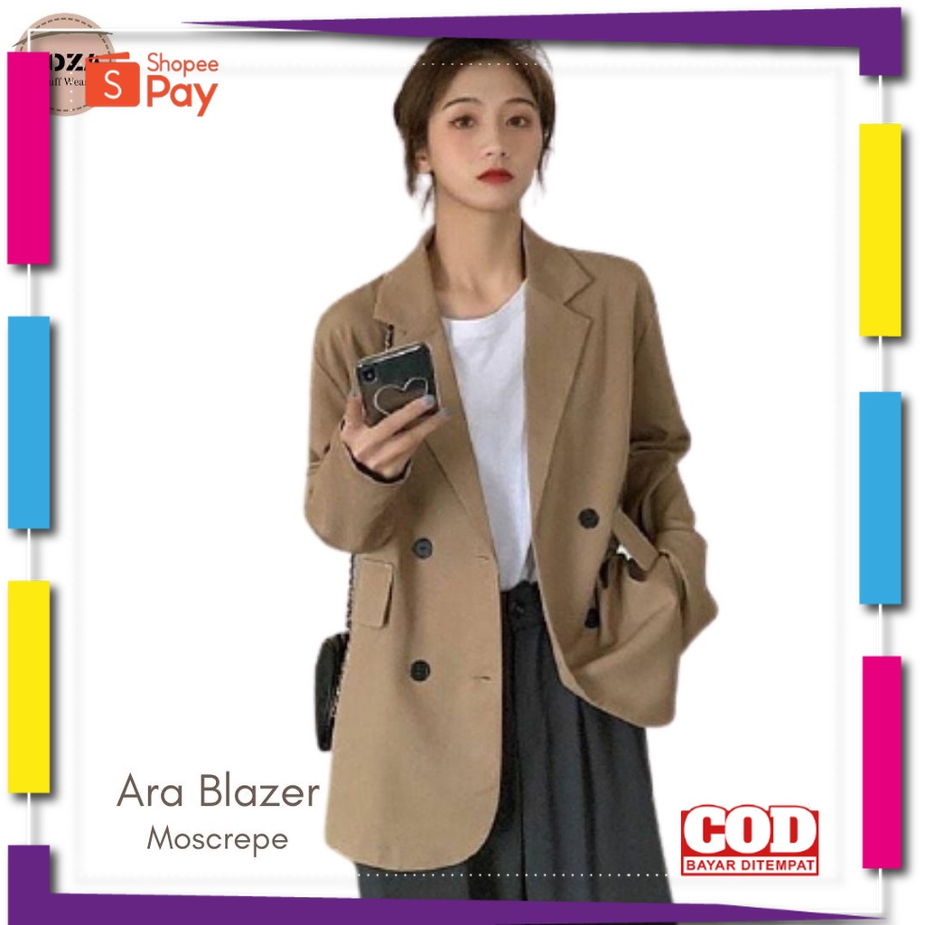 Jual PREMIUM KOREAN STYLE / ARA BLAZER Oversize Premium / Blazer Wanita ...