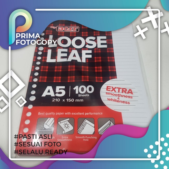 Jual Kertas isi File Binder | Loose Leaf Big Boss | A5 - 100 Lembar ...