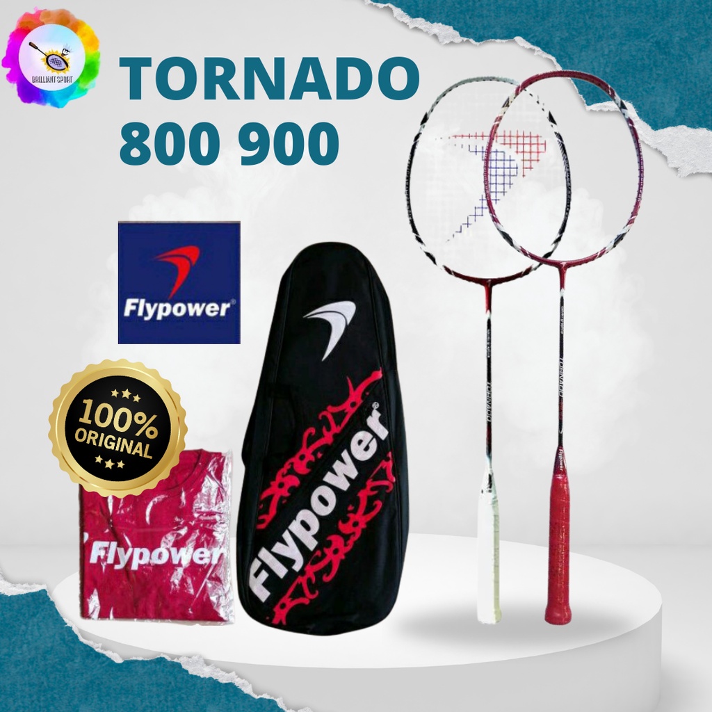 Jual RAKET BADMINTON FLYPOWER TORNADO 800 TORNADO 900 ORIGINAL 100% ...