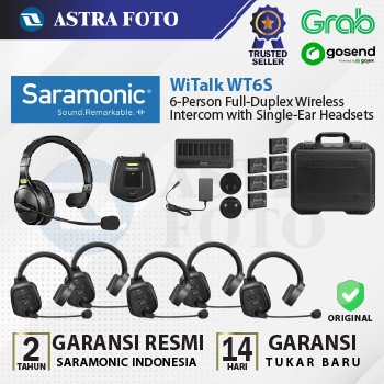 Jual Saramonic WiTalk WT6S Wireless Single-Ear Headset Intercom System ...