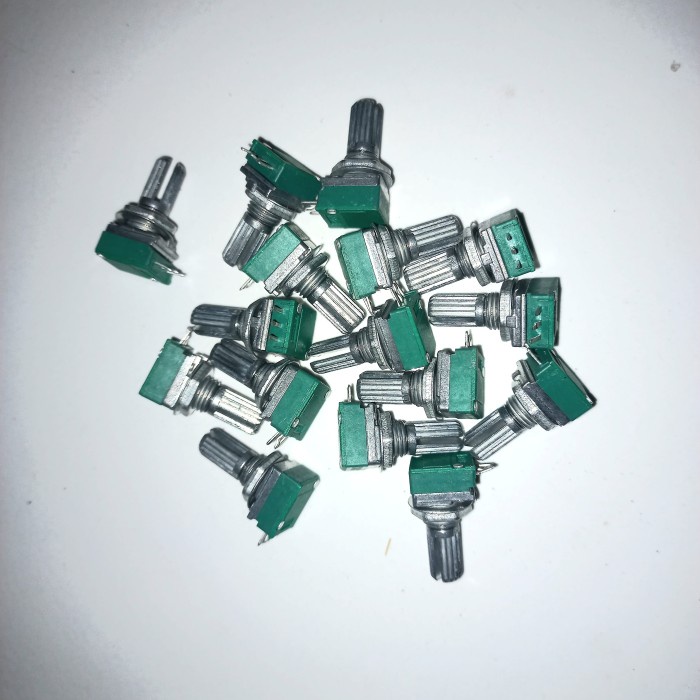 Jual potensio meter mono mini 100k hijau sealed linier RK097N ...