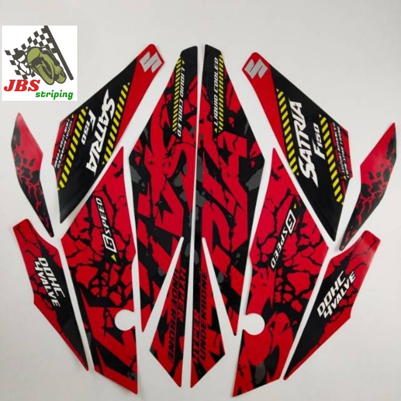 Jual striping satria fu f stiker suzuki satria fu f 150 led injeksi ...