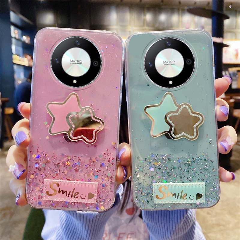 Jual For Honor X9B X9A Case Shining Star Moon Soft Silicone Transparent ...