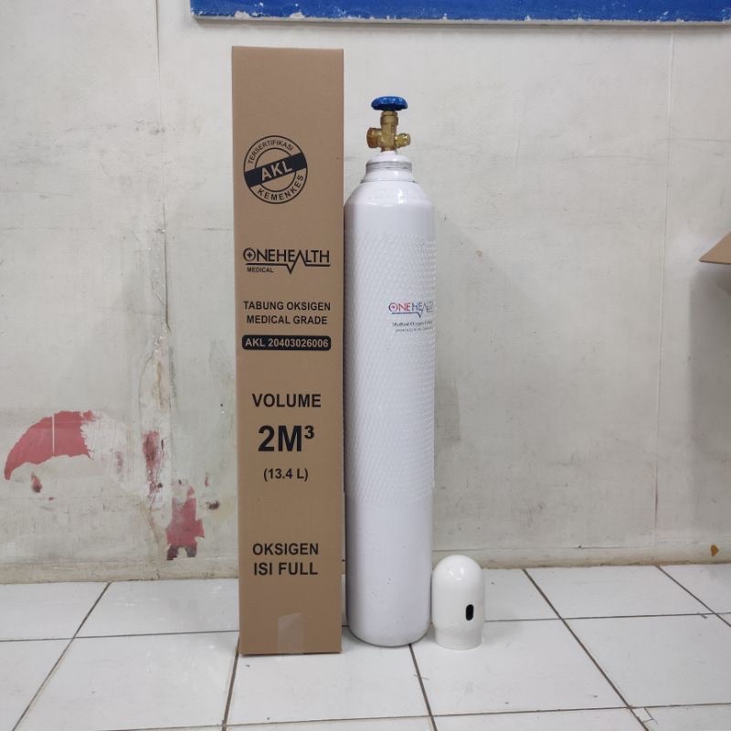 Jual Tabung Oksigen / Tabung Oxygen Tabung O2 - 2 M3 komplit 2 kubik | Shopee Indonesia