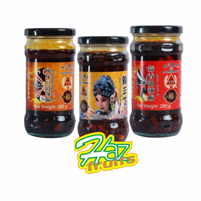 Jual Pearl River Bridge Black Beans | Hot Chilli Oil | Garlic Chilli ...