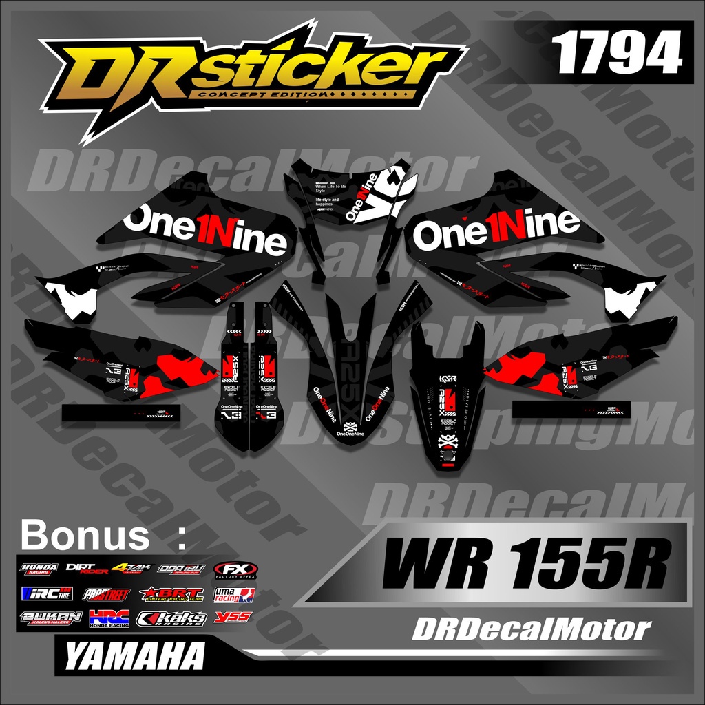 Jual Stiker Decal Full Body WR 155R New Desain Custom Sticker Decal ...