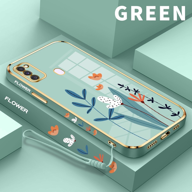 Jual 6D Plating Case hp for Samsung Galaxy M30S M21 2020 2021 M31 M31 Prime F23 M23 5G F13 M13 ...