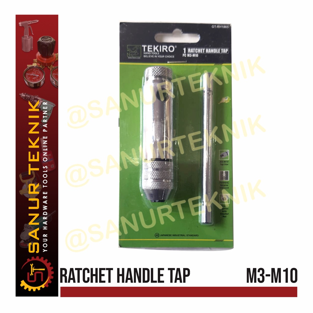 Jual TEKIRO RATCHET Handle Tap / Gagang Tap untuk Hand Tap Manual M3-M10 | Shopee Indonesia