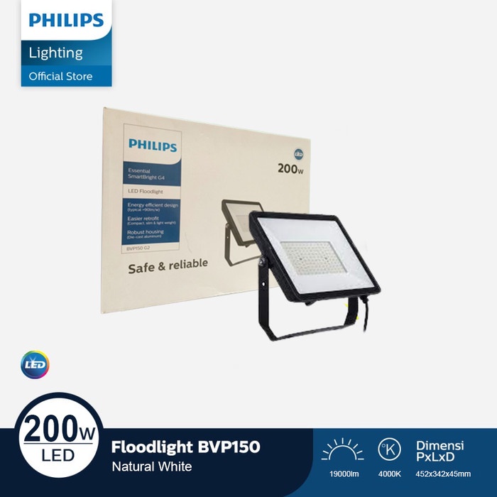 Jual Lampu Sorot Philips BVP150 LED180/NW 220-240V 200W SWB G2 GM ...