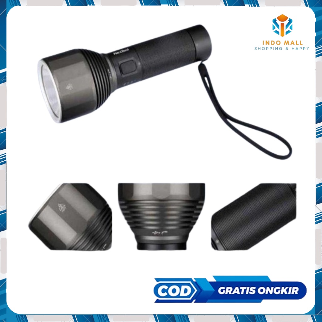 Jual Senter NexTool LED 2000 Lumens Isi Ulang USB Rechargeable | Shopee ...