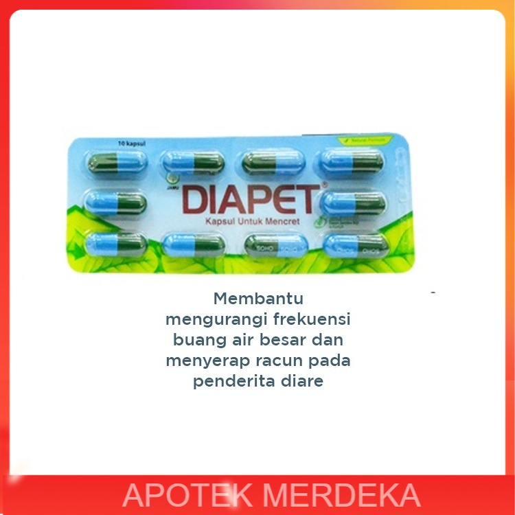Jual Diapet 10 Kapsul - Pereda Mencret Diare | Shopee Indonesia
