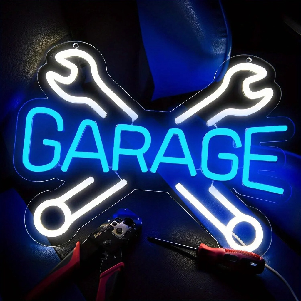 Jual Auto Service Neon Signs Garage Neon Signs Wrench Shaped Led Neon ...