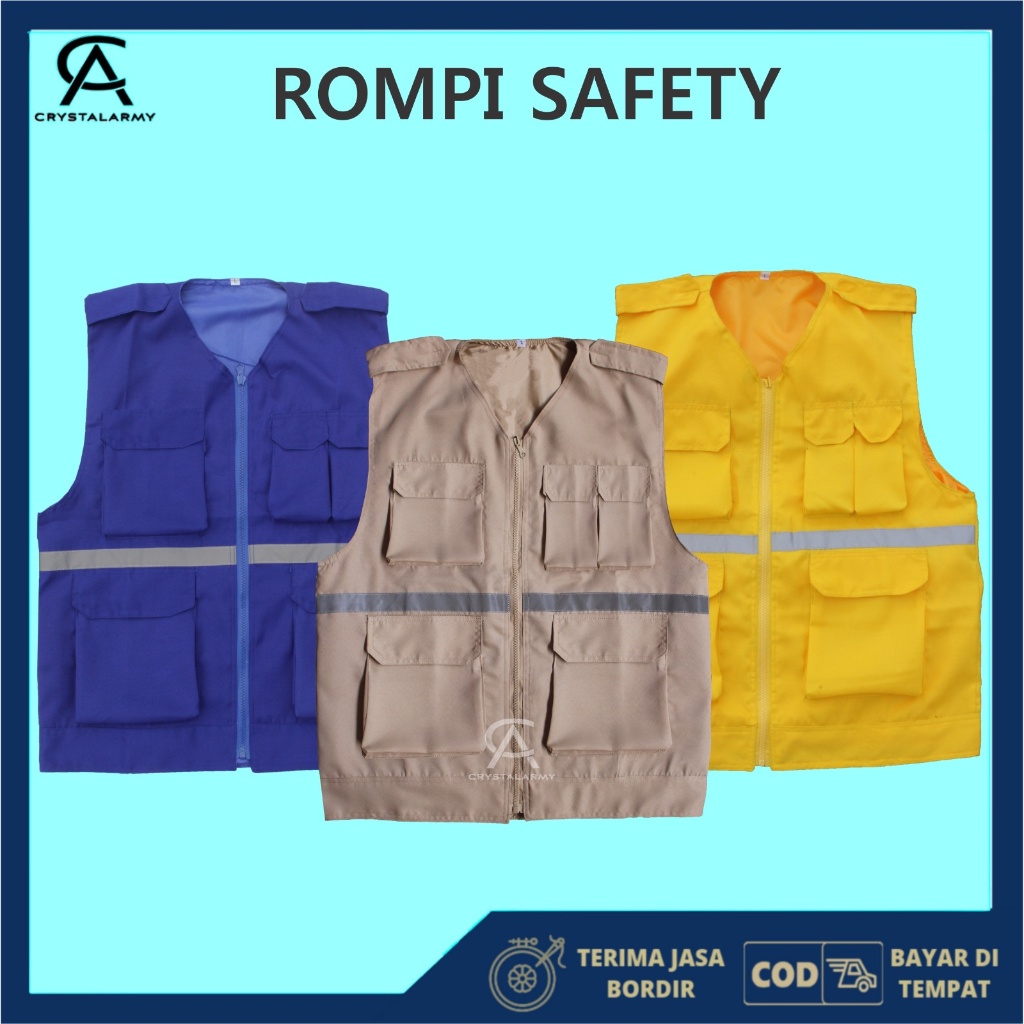 Jual Rompi Proyek - Rompi Safety - Rompi Tambang - Rompi kain - Rompi ...