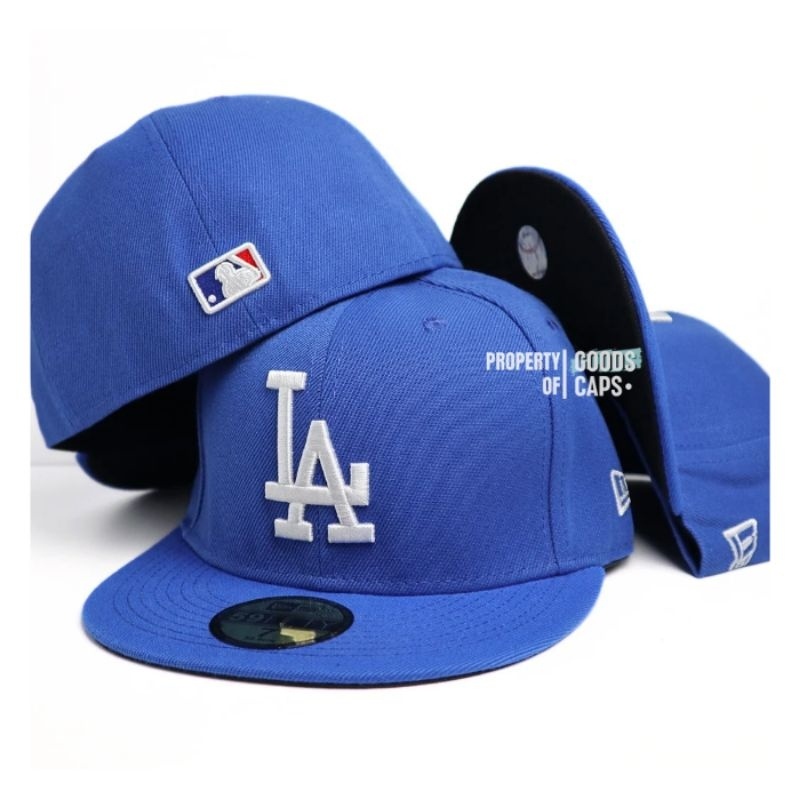 Jual Topi Baseball LA Los Angeles Dodgers Fitted Built Up | Shopee ...