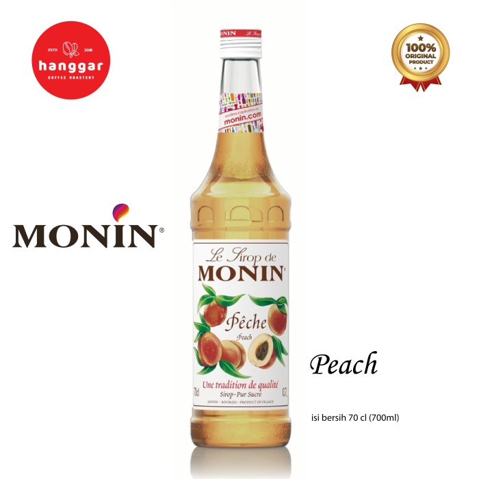 Jual Sirup MONIN PEACH 70cl ( 700ml ) | Shopee Indonesia