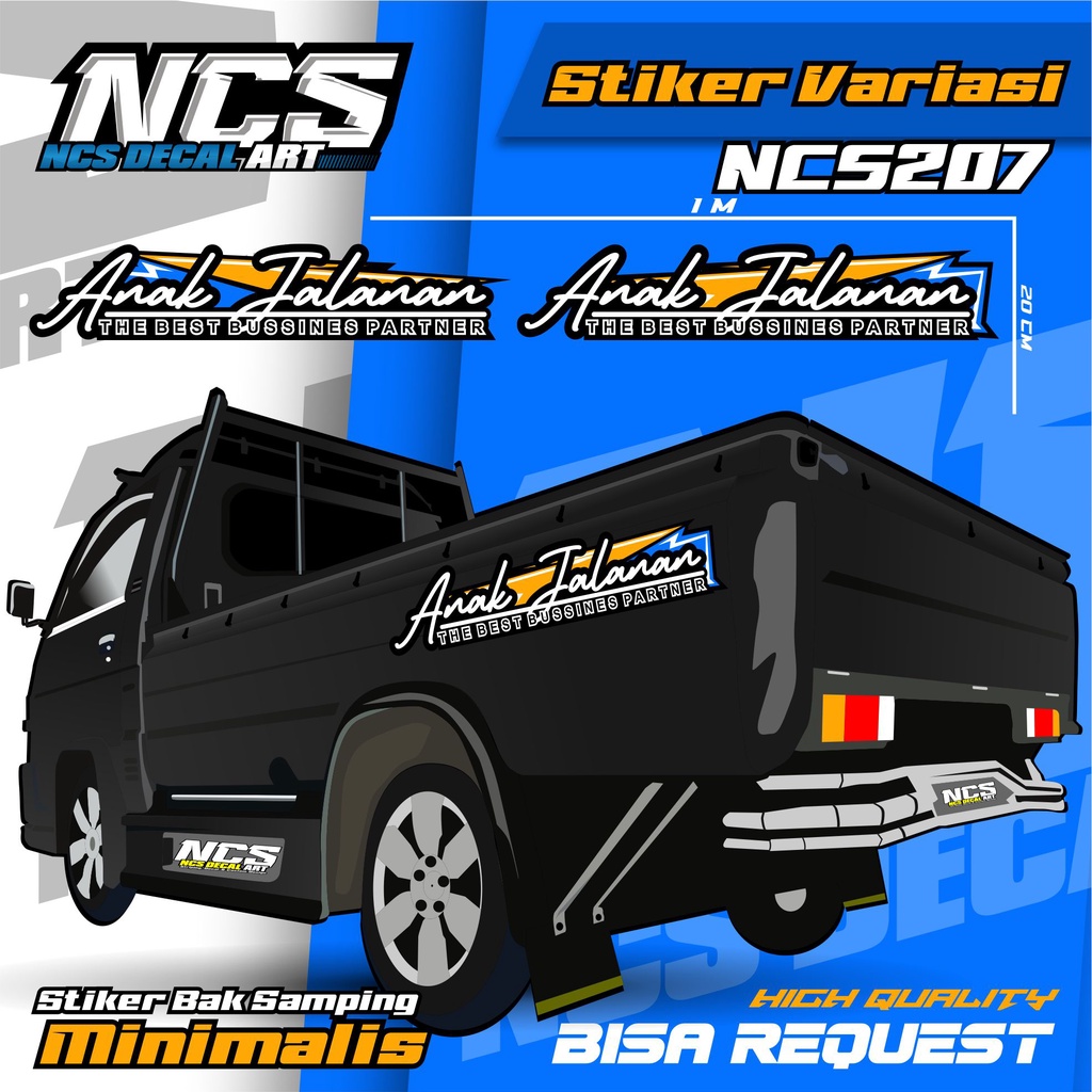 Jual Stiker Bak Samping Pick Up L300 Stiker Variasi All Pick Up Carry ...