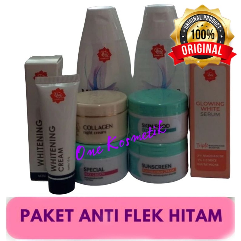 Jual Viva Paket Anti Flek Hitam Day Sunscreen Whitening Night Glowing ...