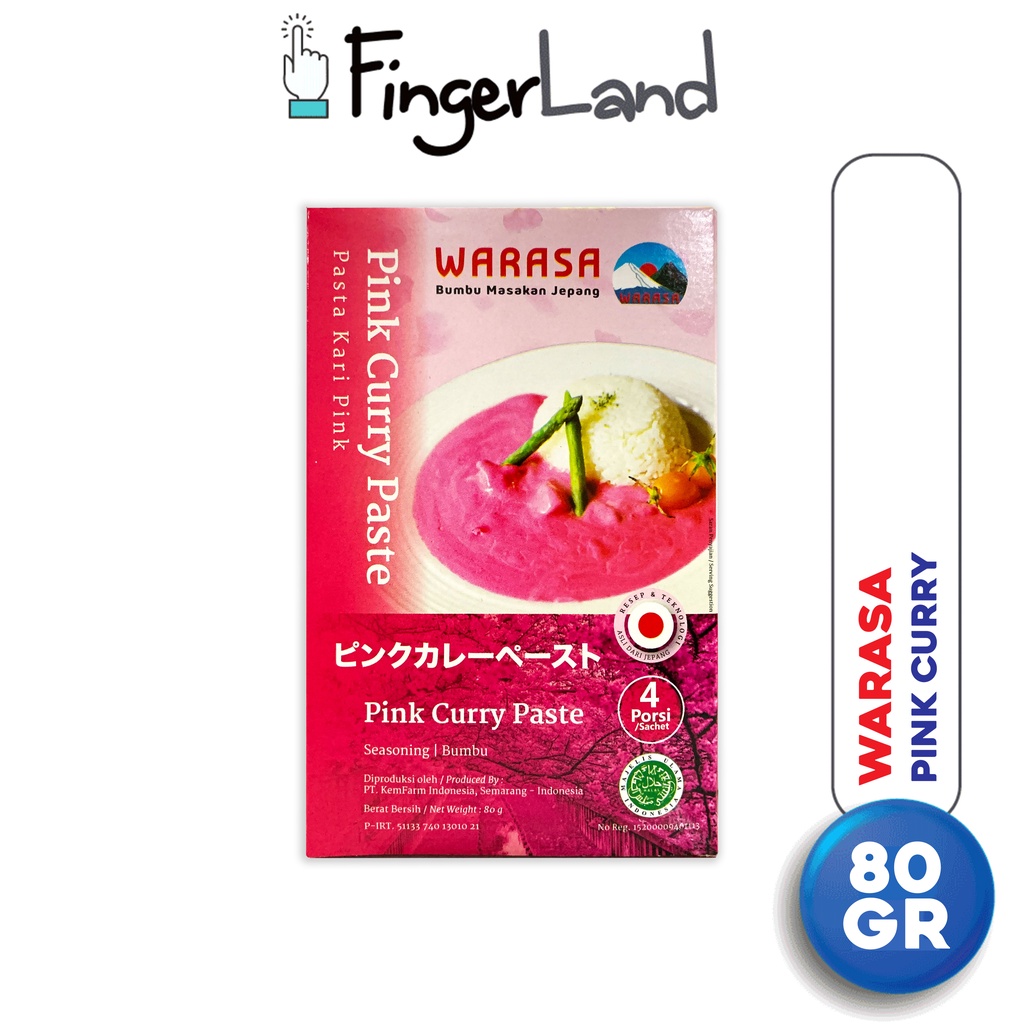 Jual WARASA Pink Curry Paste 80 gram Pasta Kari | Shopee Indonesia