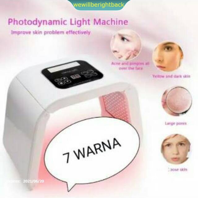 Jual pdt mask 7 warna omega light AQUA LIGHT masker led 7 warna salon ...