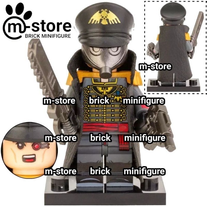 Jual brick wh40k commissar ciaphas cain mini toy figure | Shopee Indonesia