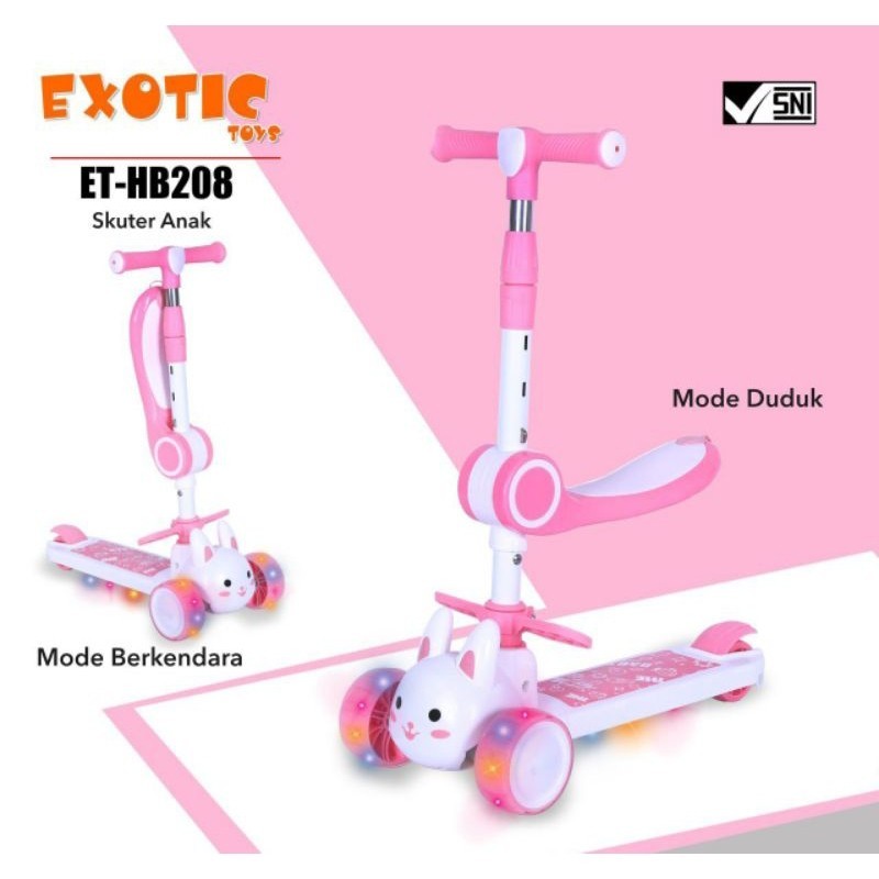 Jual ET-HB208/Scooter Exotic New Product/Scooter 2 in 1/Scooter Otoped ...