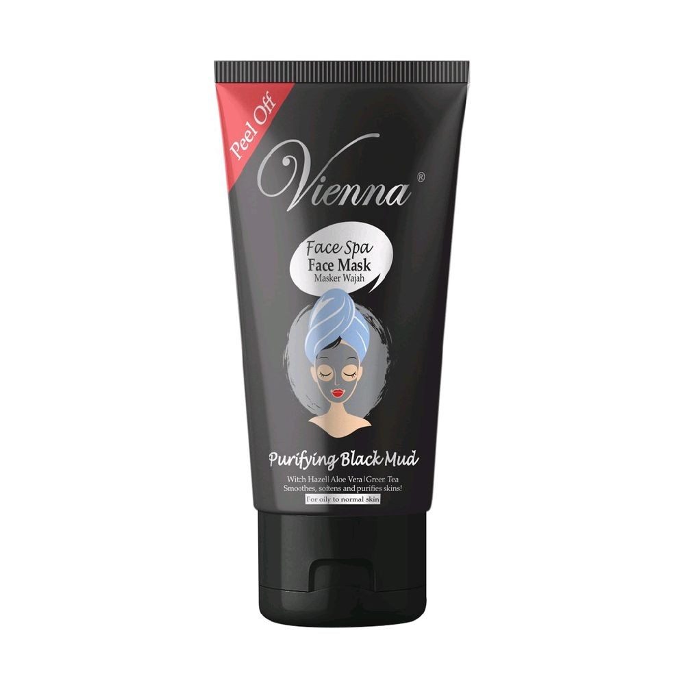 Jual Vienna Face Mask Peel Off Purifying Black Mud Tube 50ml dengan ...