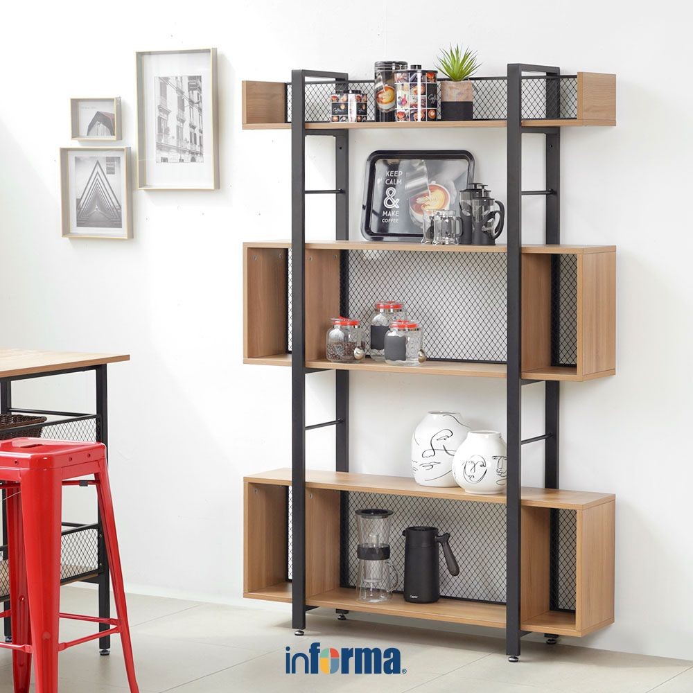 Jual Informa Macy Rak Metal 3 Tingkat - Cokelat Walnut Organizer ...