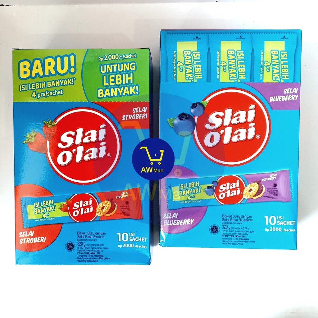 Jual SLAI OLAI BOX - ISI 10 PCS ECER RP. 2000 - VARIAN BLUEBERRY ...