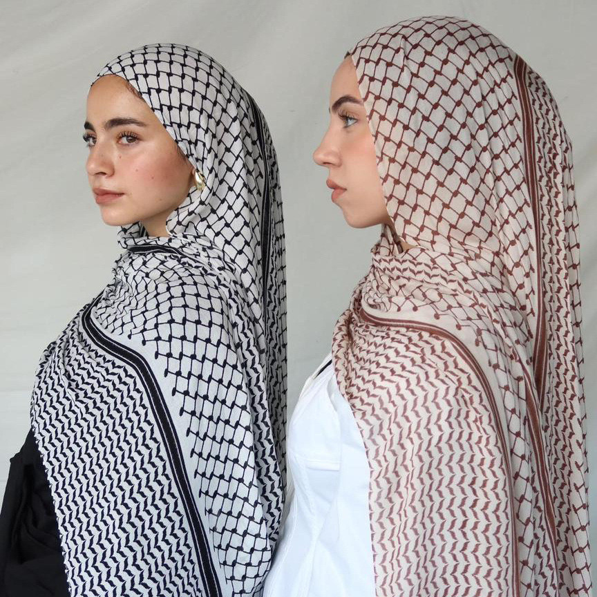Jual 180*70cm Middle East Islam Arab Keffiyeh Muslim Shawl Printing ...
