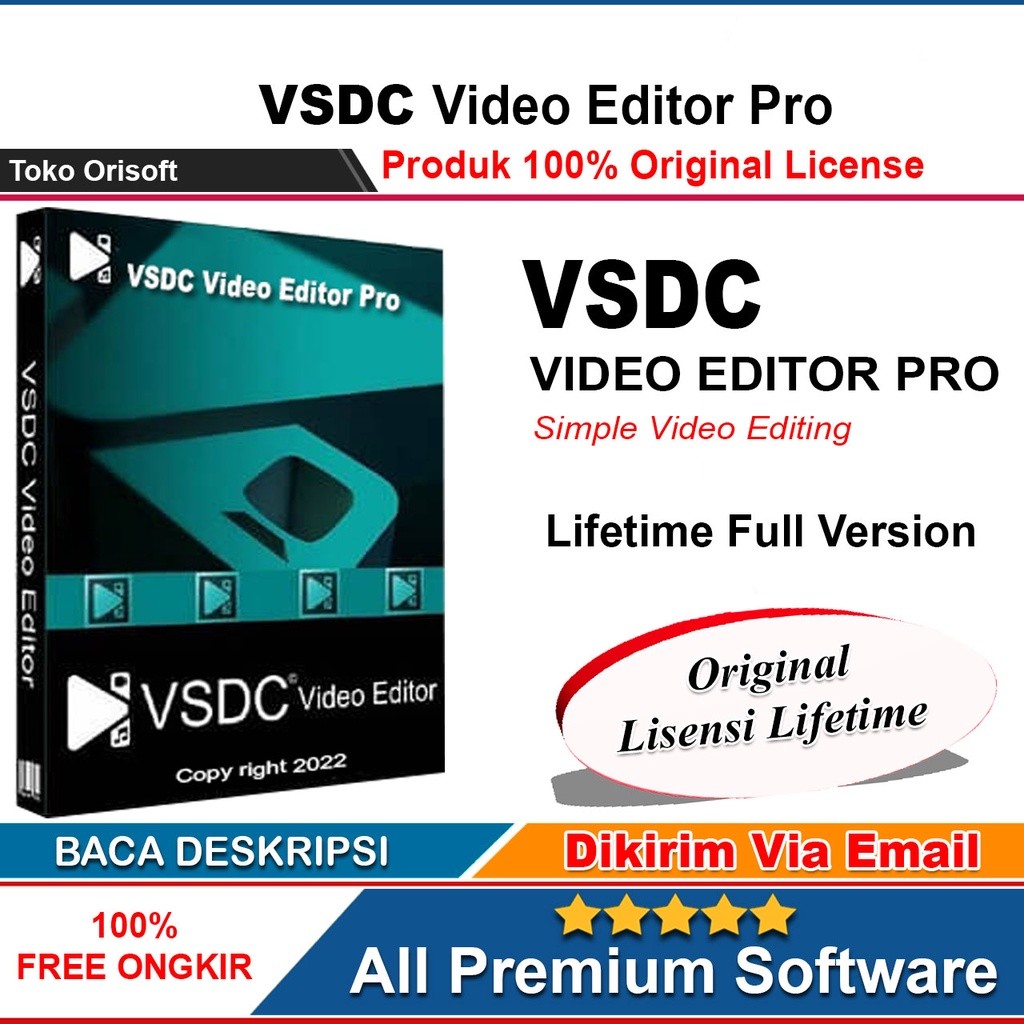 Jual VSDC Video Editor PRO Lisensi Original 2022 Lifetime Full Version | Shopee Indonesia