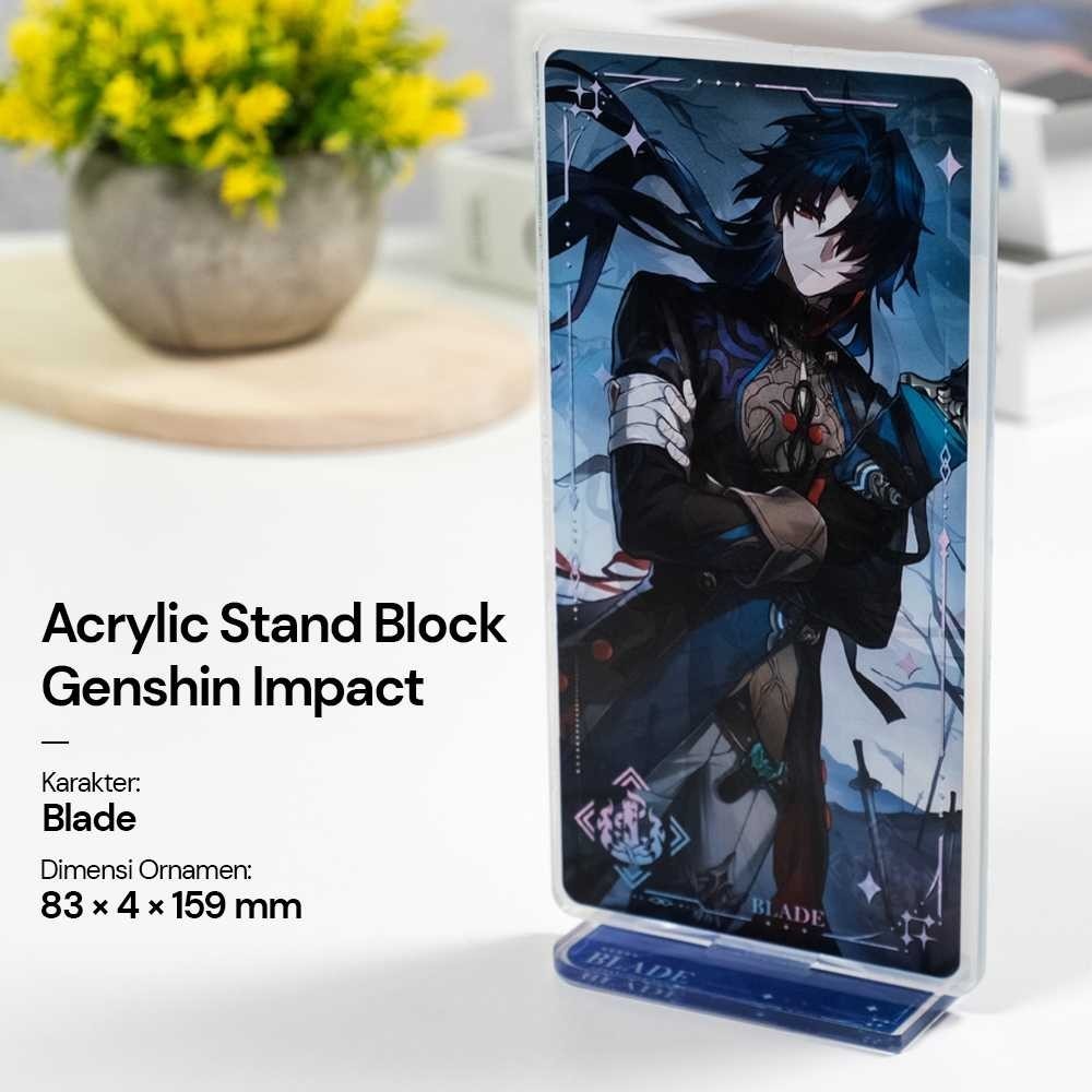 Jual MYH Acrylic Stand Block Genshin Impact Honkai Star Rail Side Theme ...