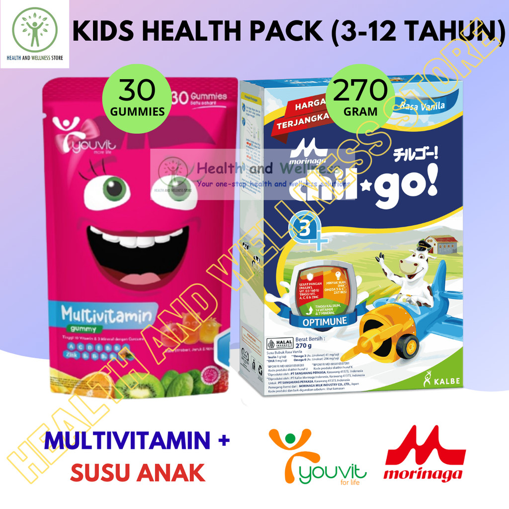 Jual Youvit Multivitamin Gummy 30 Gummies Dan Morinaga Chil Go 3+ Susu ...