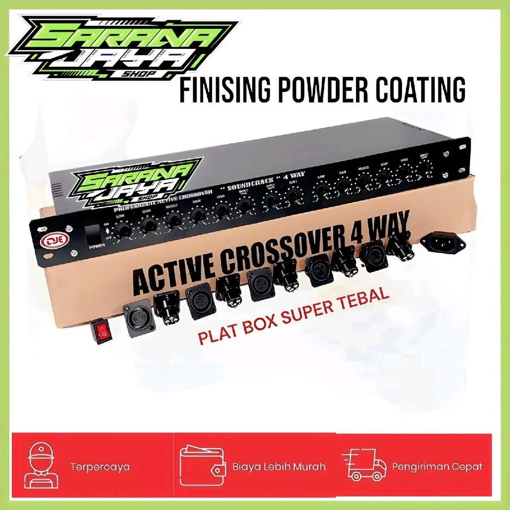 Jual Paket Box Crossover 4 Way Plus Subwoofer Asessoris Socet Canon Plat Box Super Tebal ...