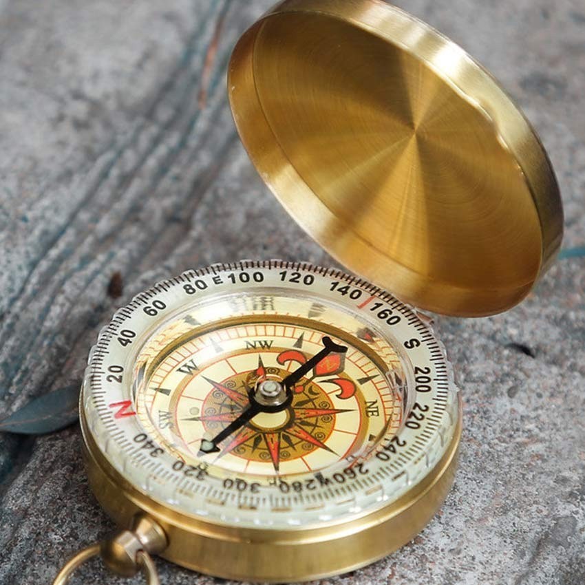 Jual Kompas Vintage Pocket Arah Mata Angin Camping Hiking Geologi ...