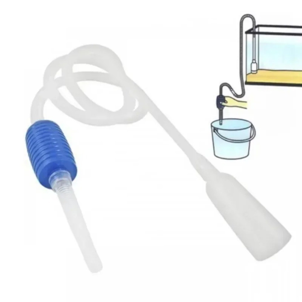 Jual 1.4m Pipe Aquarium Siphon Fish Tank Syphon Vacuum Cleaner Pump ...