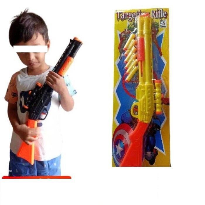 Jual Mainan tembak laras panjang kokang peluru kaca / peluru karet ...