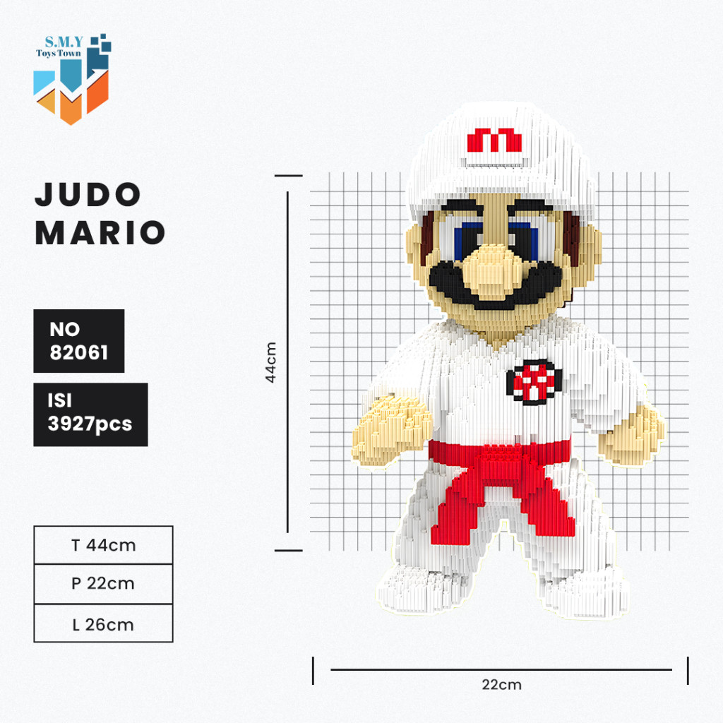 Jual SMY Toystown Mainan Nano Block Bricks Mario Judo Big Mainan Balok ...
