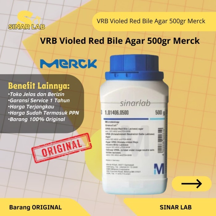 Jual VRB Violed Red Bile Agar 500gr Merck | Shopee Indonesia