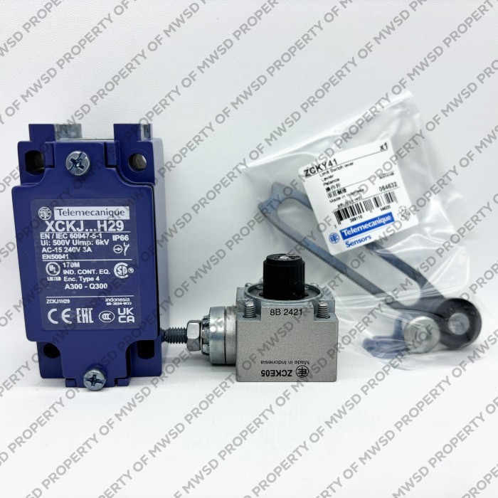 Jual SCHNEIDER LIMIT SWITCH 2 pole N/C + N/O Snap Action XCKJ10541H29 ...