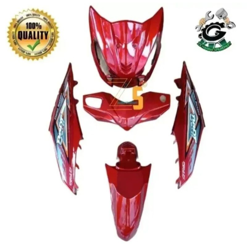 Jual COVER FULL BODY HALUS HONDA BEAT FI WARNA MERAH MAROON FULLSET ...