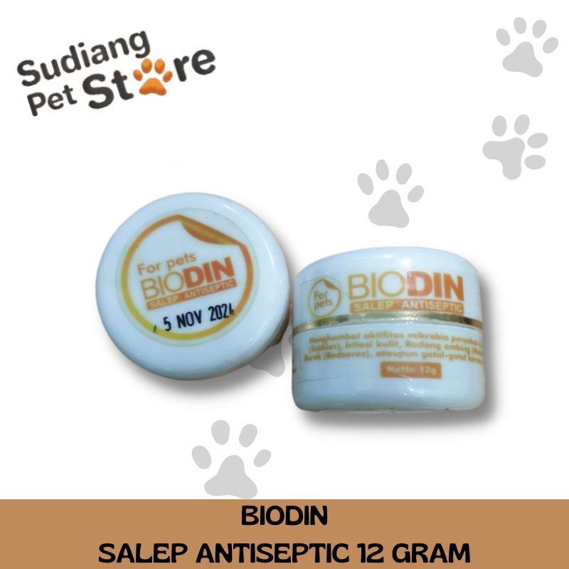 Jual Obat Salep Antiseptik Luka Jamur Scabies Kucing Anjing Biodin Dog ...