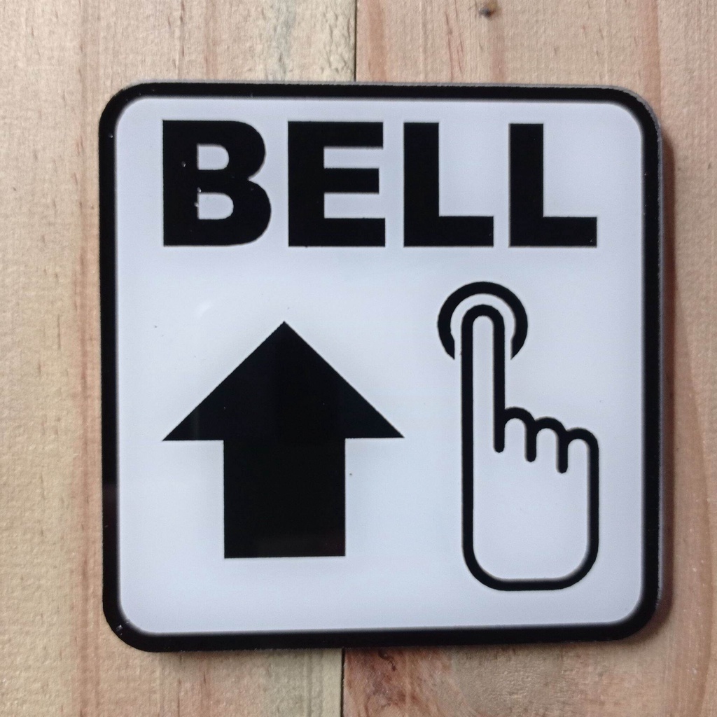Jual Papan akrilik untuk tanda "Bell"/Acrylic Bell Sign Board | Shopee ...