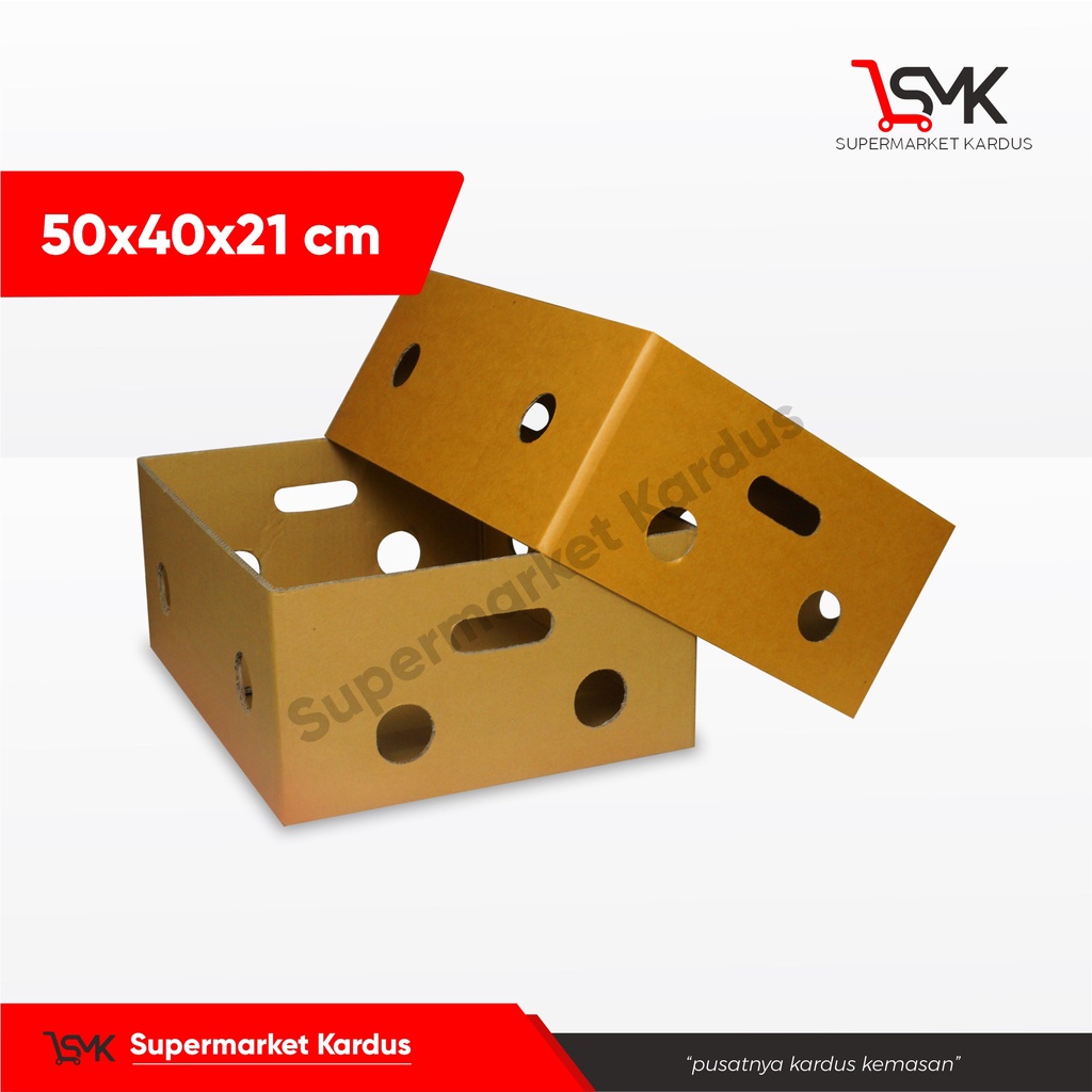 Jual BOX BANANA 50X40X21 KARDUS PISANG/Karton/BoxNormal/normal/box buah ...