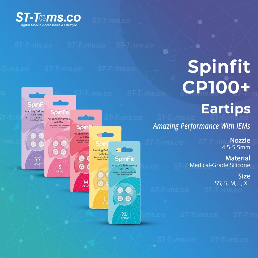 Jual Spinfit CP100+ / CP100 Plus Earphone IEM Eartips | Shopee Indonesia