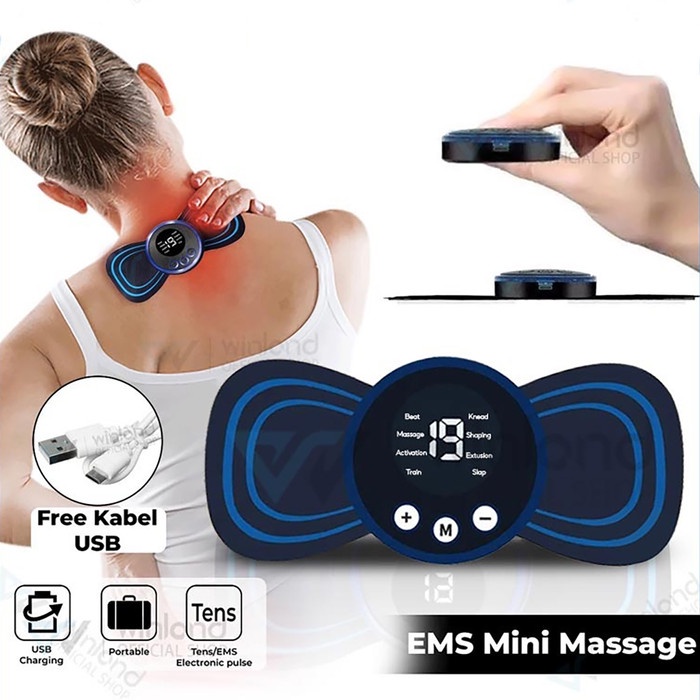 Jual Alat Terapi Pijat Listrik Digital Portable Mini - EMS Leher ...